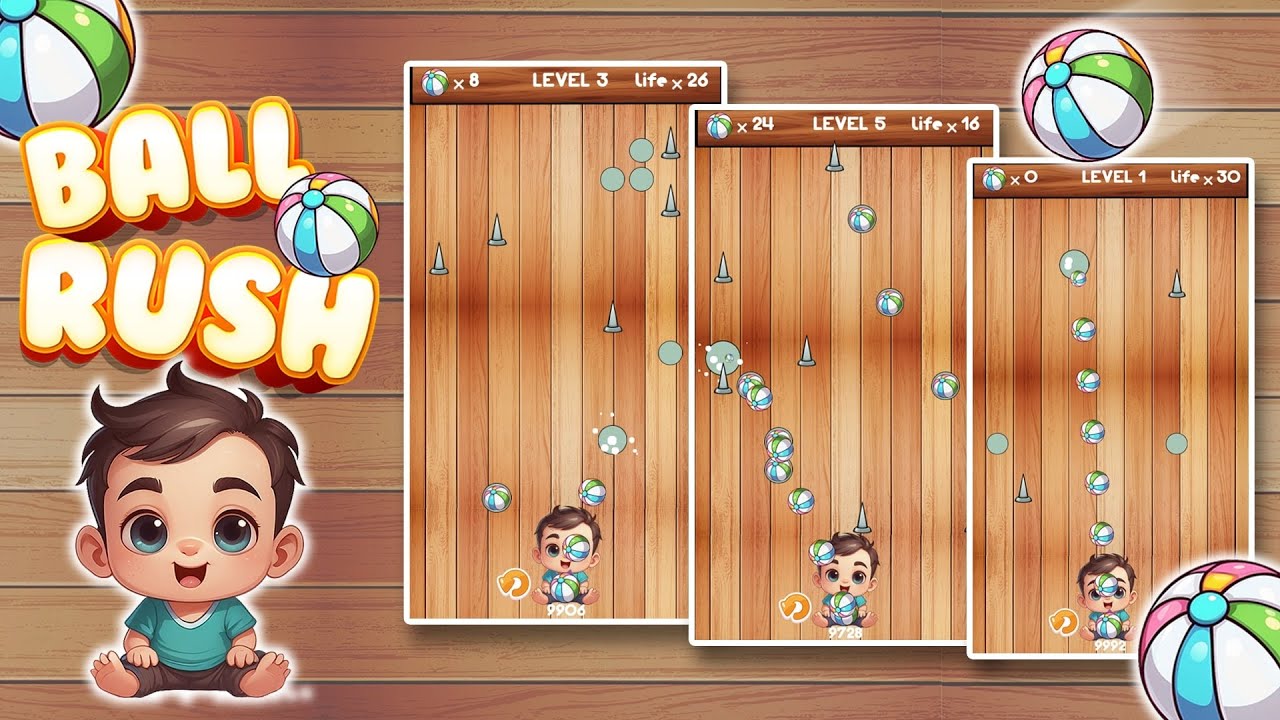 Ball Rush || Construct 3 Game Template || Source code