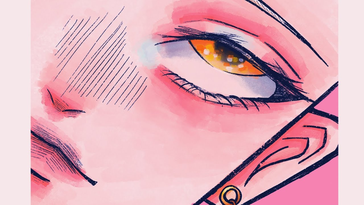 Fashion Magazine inspired drawing