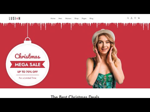 Create E-Commerce Website Template in HTML and CSS || Website Template || HTML CSS Projects || 2022