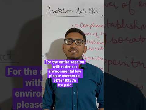 environmental protection Act,1986 | environmental law | law with twins | vlog with twins