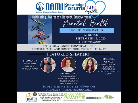 CARE Together - Mental Health Has No Boundaries, Esteban Garcia, Shamanda Burston & Jacquelyn Gerali
