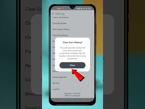 Snapchat Scan History Kaise Clear Kare ???? Snapchat Scan History Delete/Clear #shorts