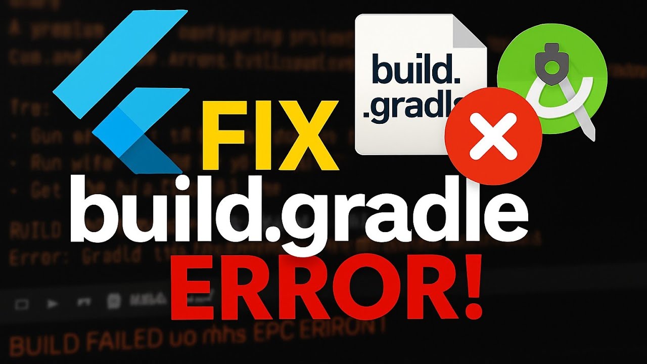 How to Fix Flutter Build Gradle Errors in Android Studio (Updated 2025) || Android development