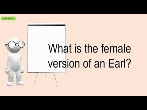 What Is The Female Version Of An Earl?