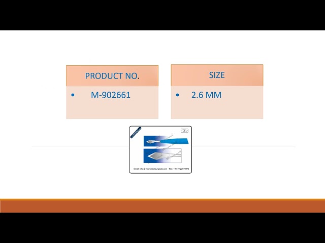 Ophthalmic Blades - Keratome Slit 2.2 Mm Double Bevel Ophthalmic Micro ...