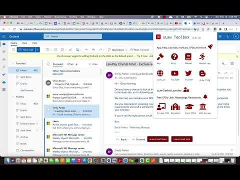 Q496. How does uLaw work with Office365 and integrate with Outlook Email?