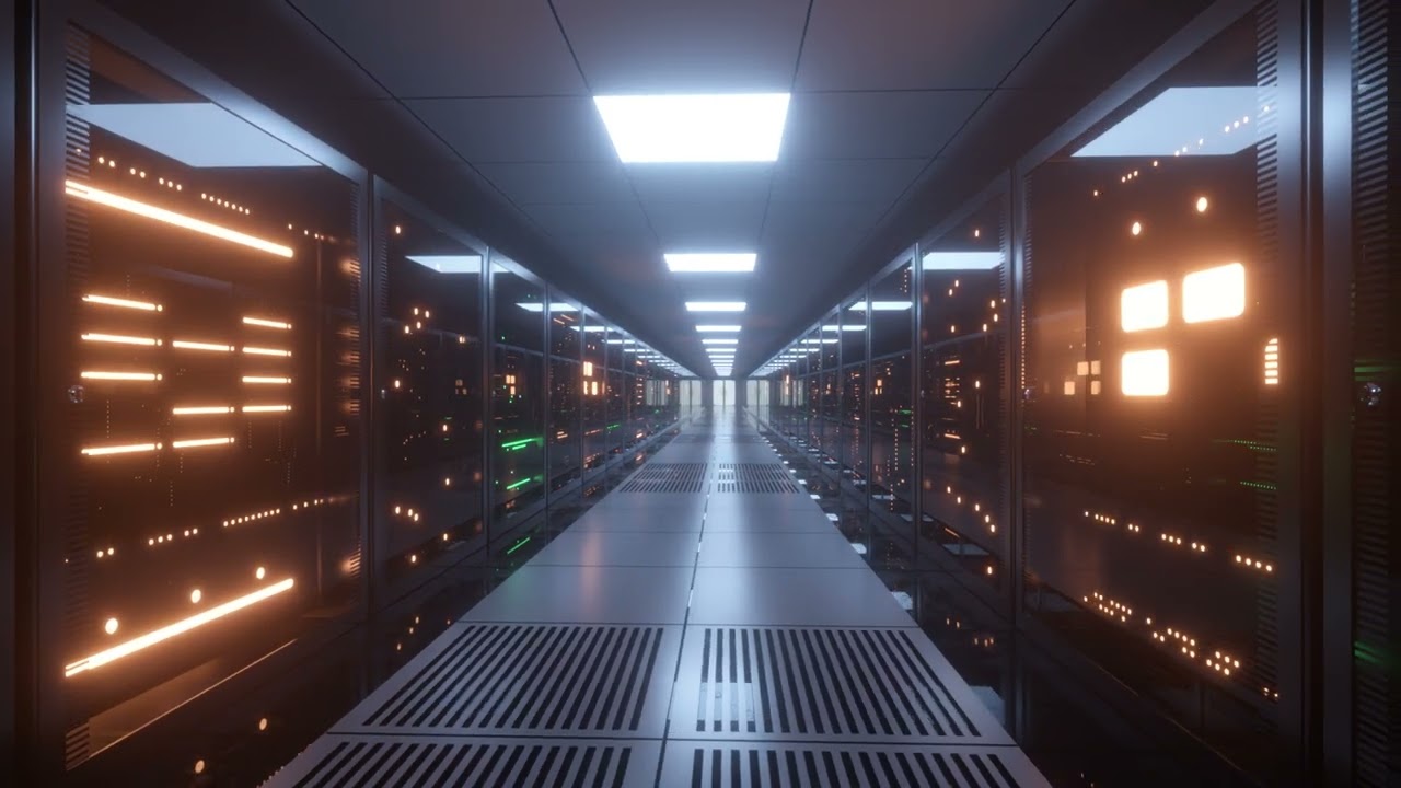 Big data servers Animation 4K  - Copyright Free #stockvideo #stockfootage