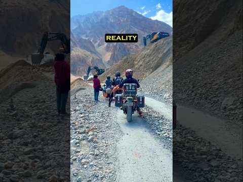LADAKH on SOCIAL MEDIA vs REALITY???? #adventuretravel #shortvideo