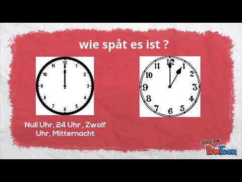 lesson 8 -How to tell TIME in German Language - Die Uhrzeit