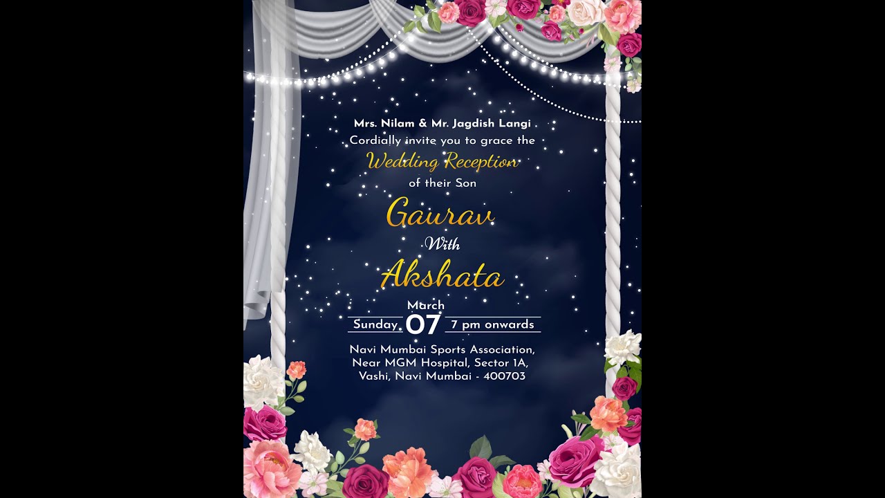 Winter Reception Invitation | Custom E-Invites | Winter Theme E-Card |Customized Digital Card