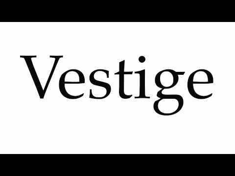 How to Pronounce Vestige