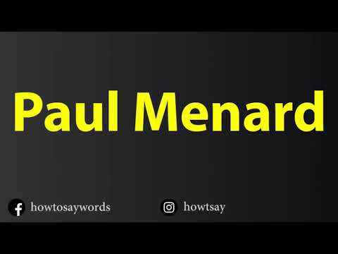How To Pronounce Paul Menard