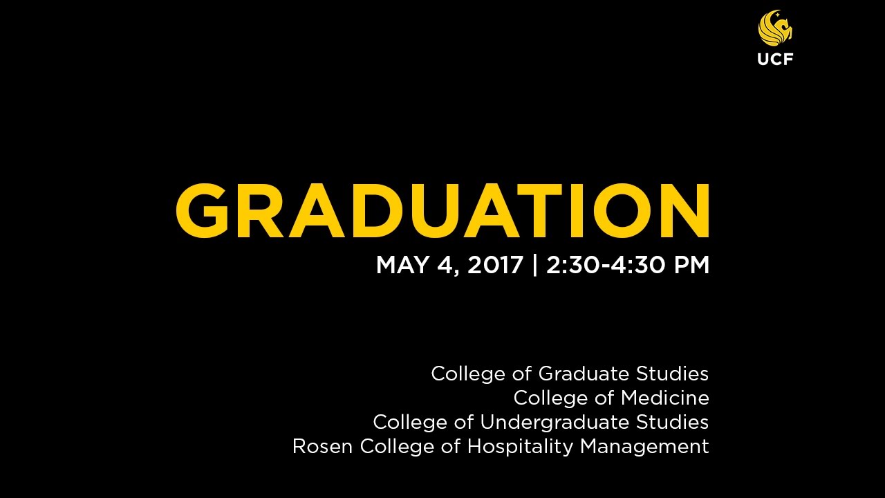 UCF Graduation: May 4, 2017 | PM