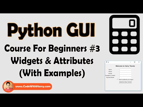 Learn Tkinter Widgets Attributes | Python Tkinter GUI Tutorial In Hindi ...