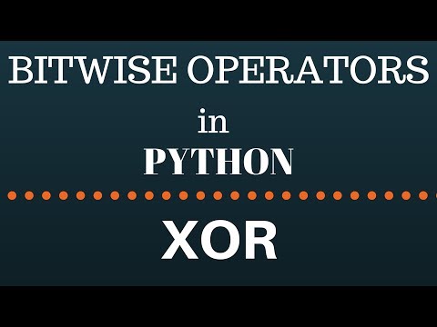 bitwise XOR operator