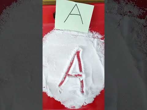 Salt tray writing activity|preschool activities#shorts #activity