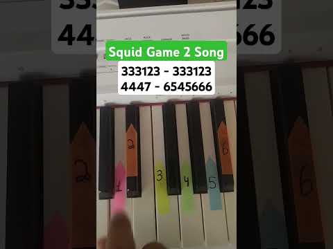 Squid Game 2 – Easy Tutorial Piano for Beginners 🎹