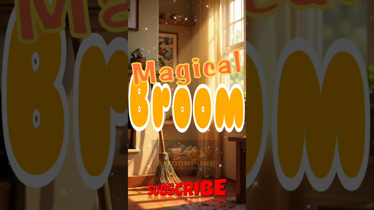 Magical Broom leaning #pixar #style #ai  #funny  #nimation  #justforfun  #funny #scroll #broomhacks