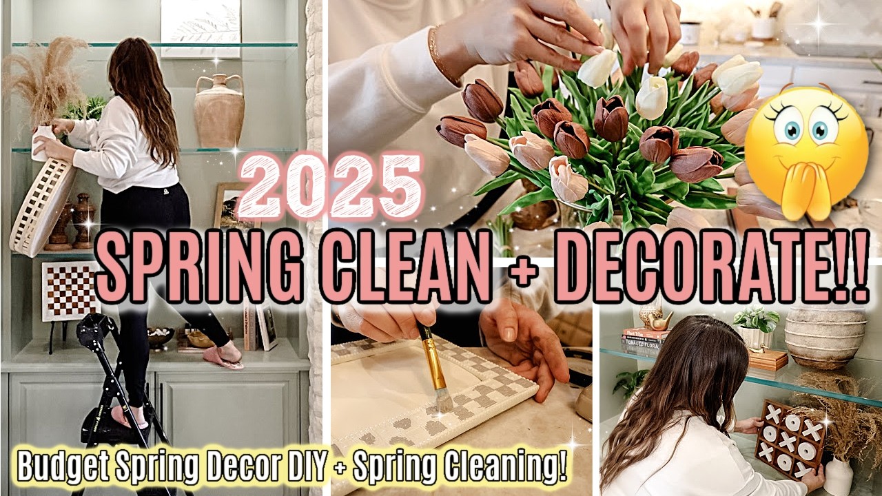 *NEW* SPRING DECORATE & CLEAN WITH ME 2025 :: Budget Decor, DIYs + Recipe