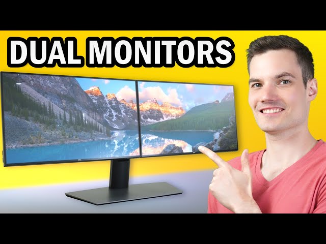 How to set up a dual monitor workspace?
