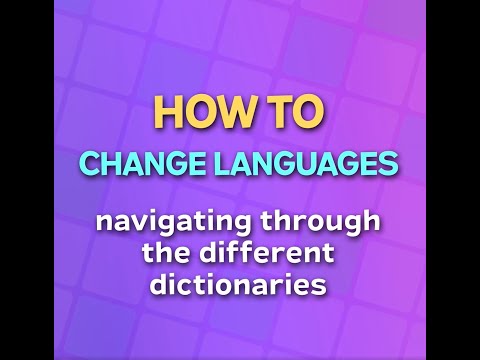 Scrabble GO - How to change Dictionary Language