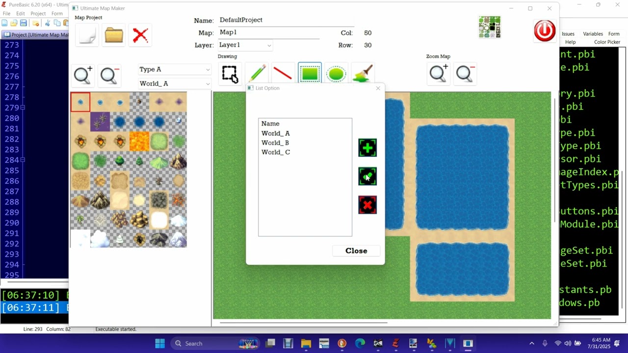 PureBasic RPG Style Map Maker #2
