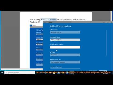 Set up Astrill L2TP/IPSEC VPN w/ Windows built-in client on Windows 10
