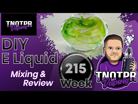 DIY E juice Mixing and Review Glass Apple By Proto Jetsam