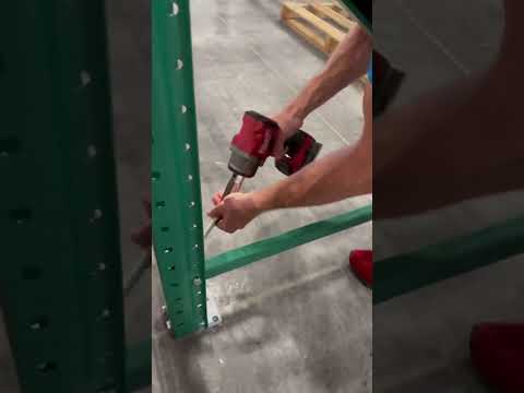 Anchoring down your #PalletRack is an important step in the installation process #warehouse #racking
