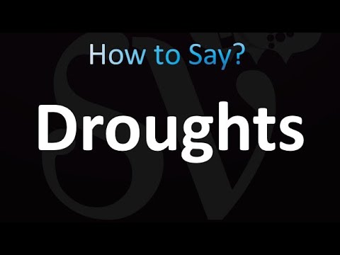 How to Pronounce Droughts (correctly!)