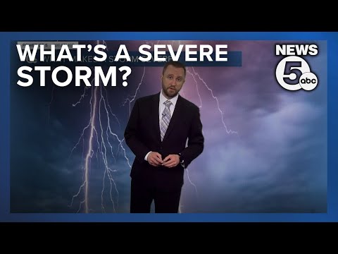 What makes a severe thunderstorm severe?