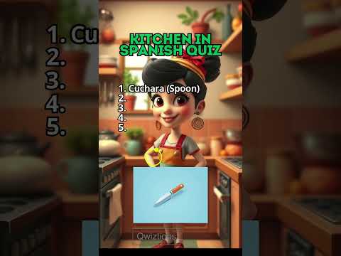 5 Kitchen items you need to know in Spanish Quiz! #spanishforeveryone