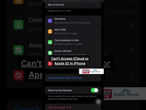 Can't Access iCloud or Apple ID in iPhone | Apple ID or iCloud access Disabled