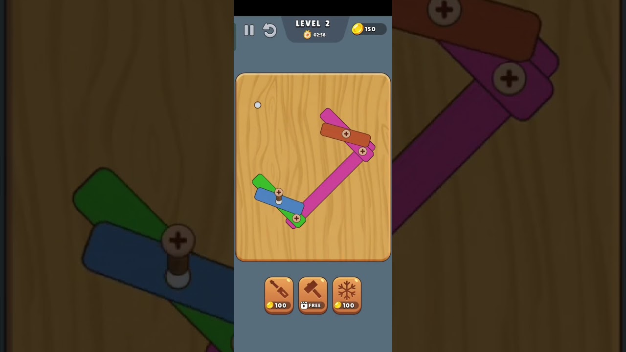 Wood Nuts & Bolts Screw Unity Game Source Code #unity #unity3d #unitydev #unitydeveloper #sourcecode
