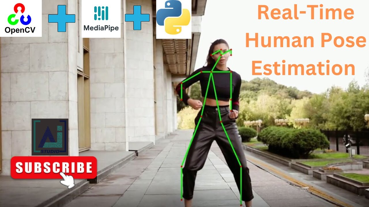 Real Time Human Pose Estimation using OpenCV & MediaPipe| Human Pose Estimation Python @shahzaib_hamid