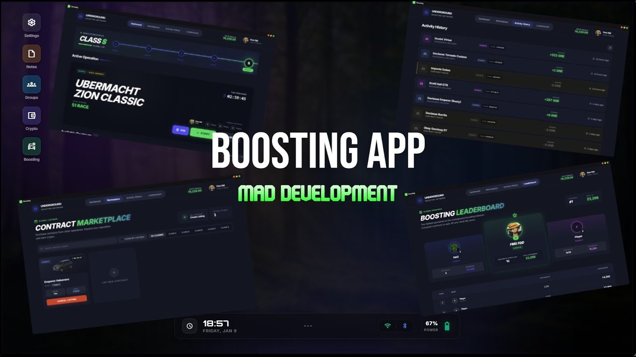 FiveM | Boosting Script System [Mad Development]
