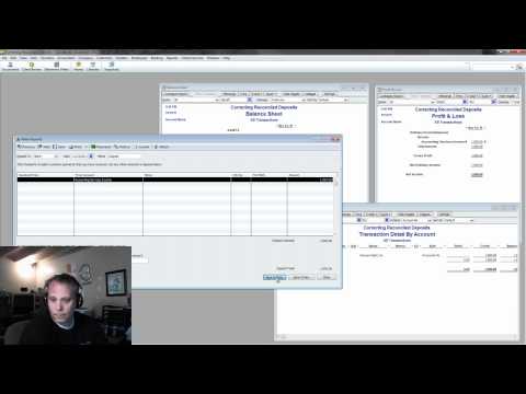 QuickBooks - How To Correct A Reconciled Deposit With A Customer Payment