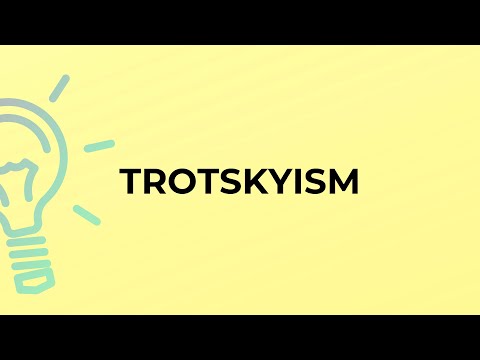 What is the meaning of the word TROTSKYISM?