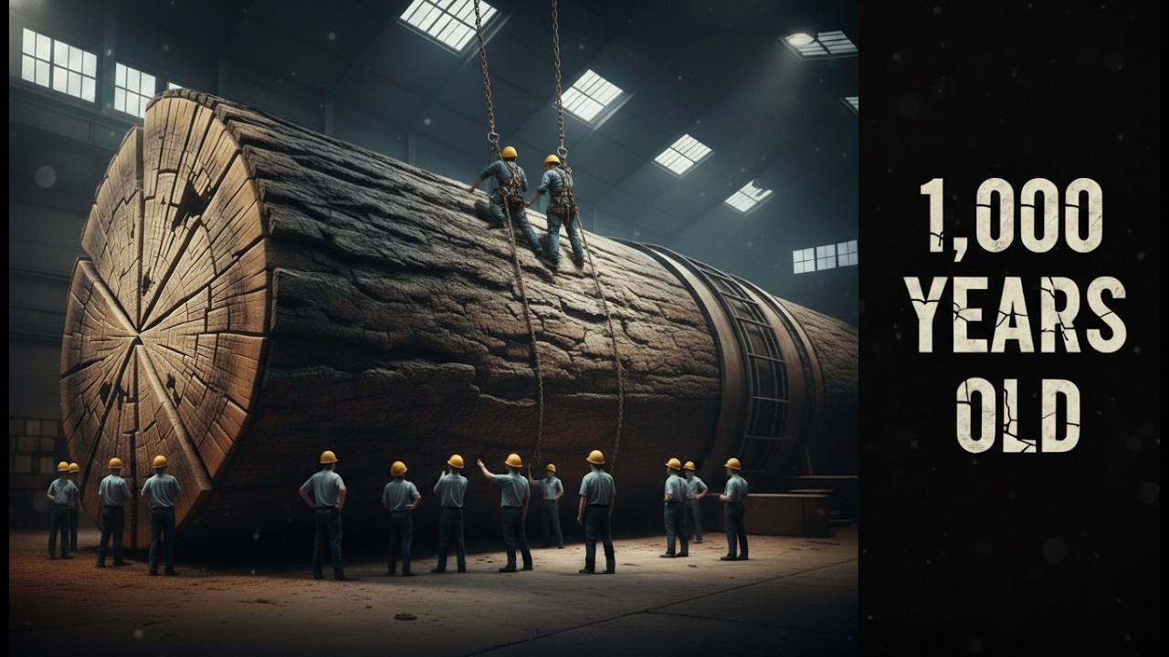 A 1,000-Year-Old Brazilian Rosewood Tree Enters the Factory — The Process Is Insane