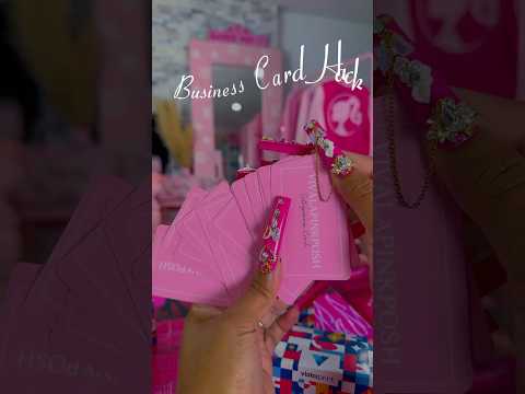 DIY Business Cards Using Canva ✨🩷 #businesstips #onlinebusiness