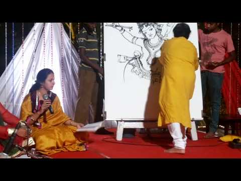 Thread painting by BKS Varma with music | WoW