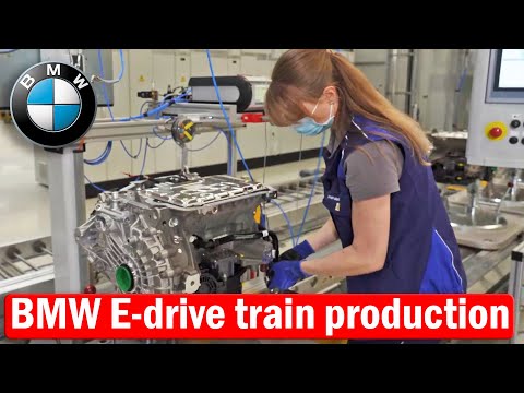 BMW E-drive train production for the BMW iX and BMW i4 German Factory Dingolfing