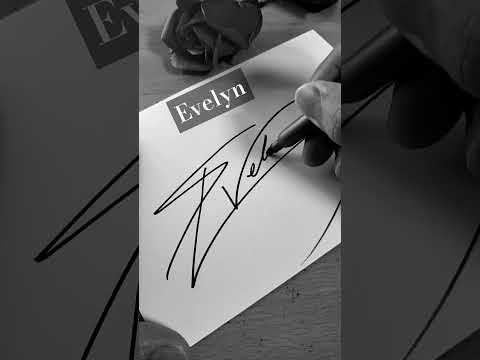 please leave your name in the comments after subscribe #signature #firma #Evelyn