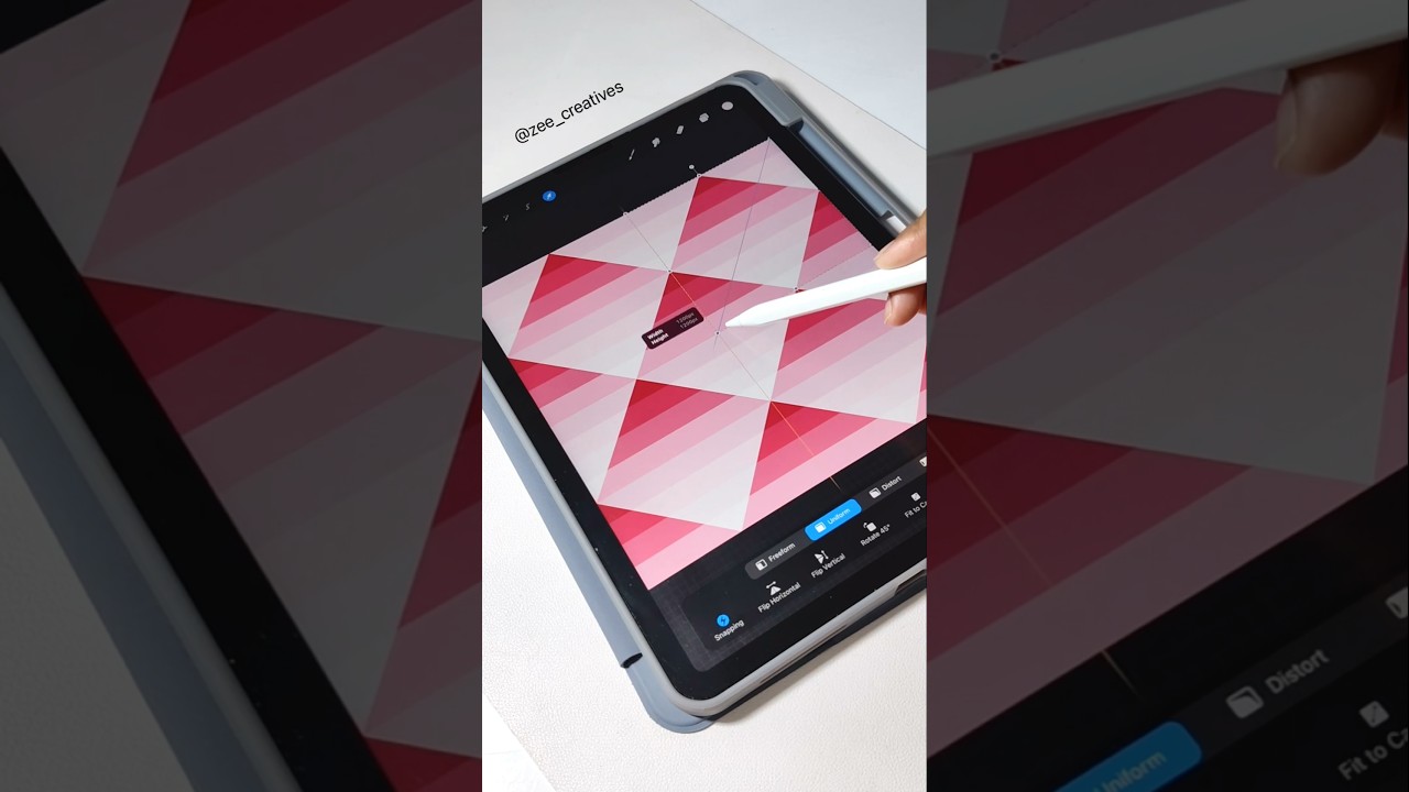 How to make seamless pattern in #procreate #art #shorts #viralvideo #tutorial #digitalart #drawing