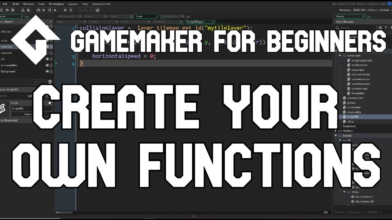 Gamemaker for Beginners - Create Your Own Function
