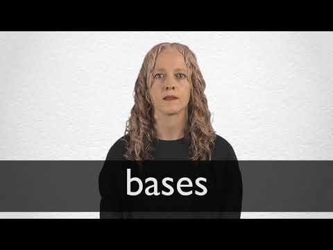 How to pronounce BASES in British English