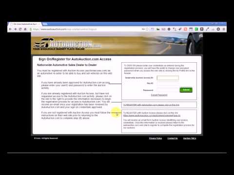 Sign on Auction access v1