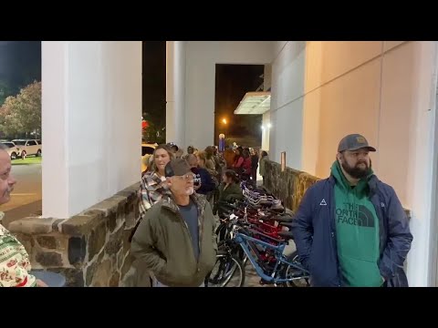 Customers line up early at Academy in Tyler for Black Friday savings