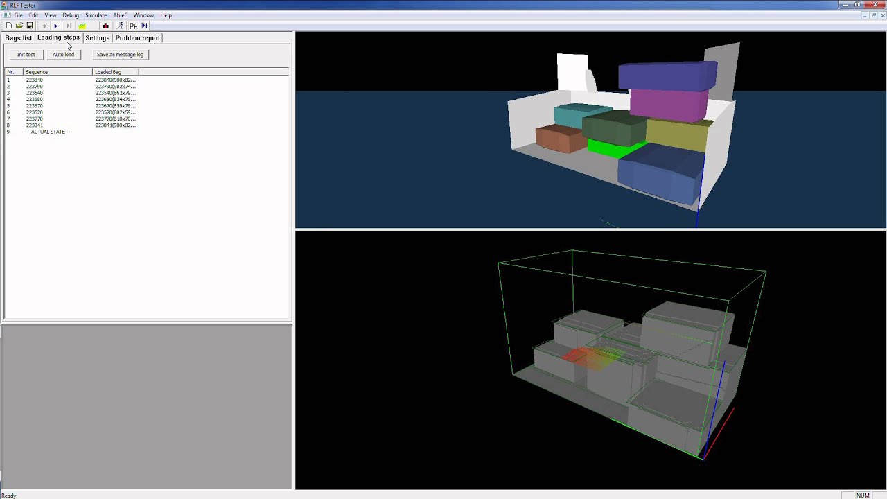 Optimization of container loading (knapsack) using PhysX simulation.