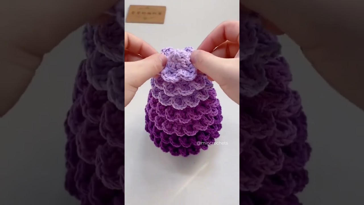 Who said Christmas trees have to be green? 💜✨ #CrochetChristmas